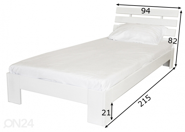 Kasepuust Voodi 90x200 Cm A6 455079 On24ee Sisustuskaubamaja