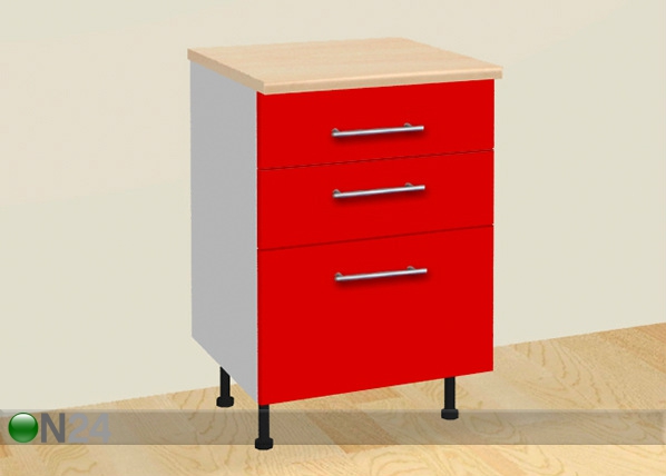 Keittiökaappi 3:lla laatikolla 80 cm AR-259757 - ON24 Home & Living