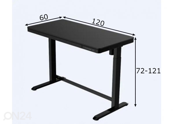 Reguleeritav kontorilaud Smart Fit must BH-465621 - ON24.ee ...