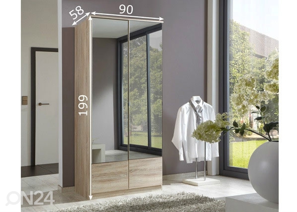 Riidekapp 90 cm OR-458852 - ON24.ee Sisustuskaubamaja