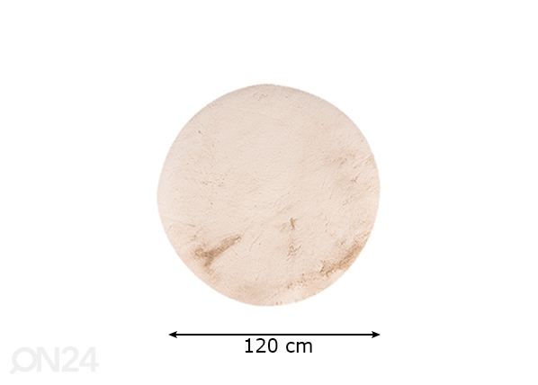 Vaip Heaven Beige Ø120 cm RT-413568 - ON24 Home & Living