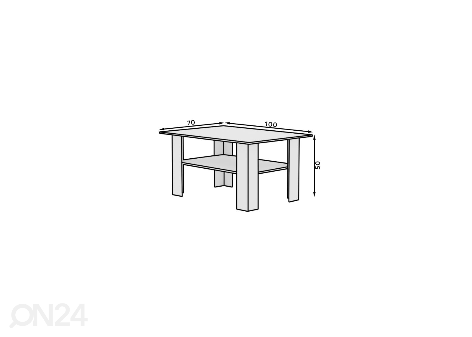 Diivanilaud 100 cm AI-466226 - ON24.ee Sisustuskaubamaja