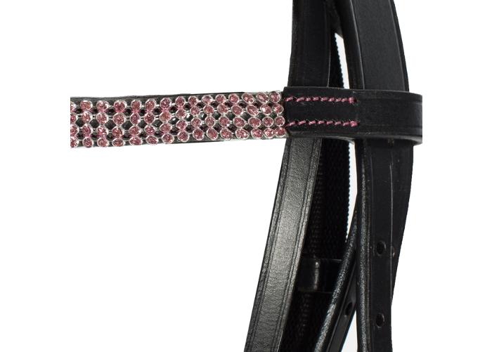 Hobuse valjad poni must/roosa M2-293715 - ON24 Home & Living