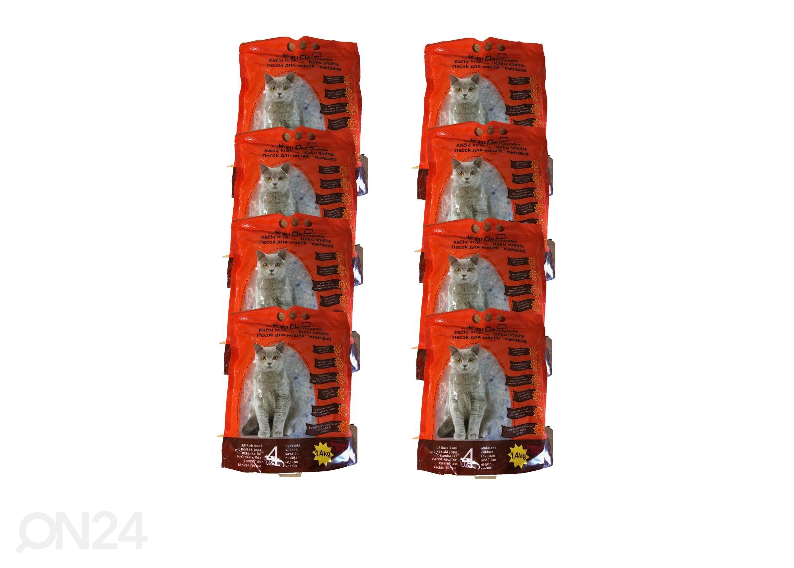 Kitty Clean kissanhiekka silikonitimantit 1,4 kg 8 kpl SB-443419 - ON24 ...