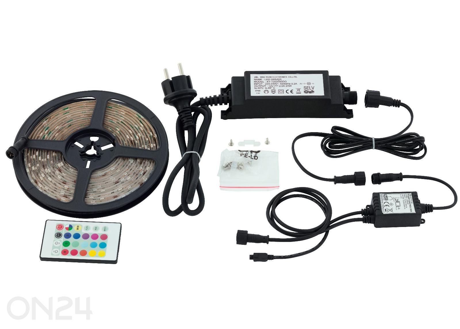 LED valgusriba 5 m RGB puldiga MV-496262 - ON24.ee Sisustuskaubamaja