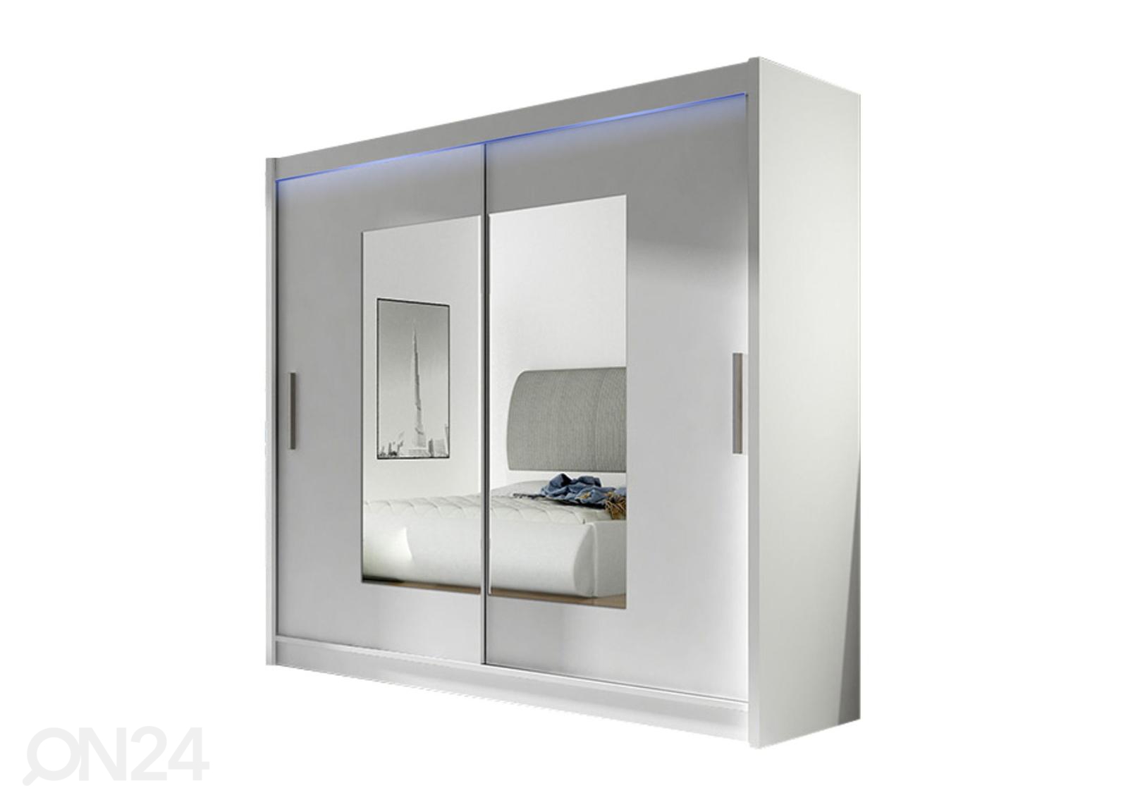 Lükandustega riidekapp + LED MN-408036 - ON24.ee Sisustuskaubamaja