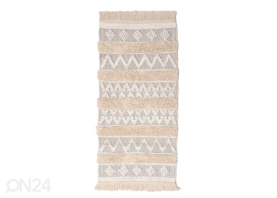 Puuvillane vaip Lumi valge 80x150 cm AQ-361830 - ON24.ee Sisustuskaubamaja