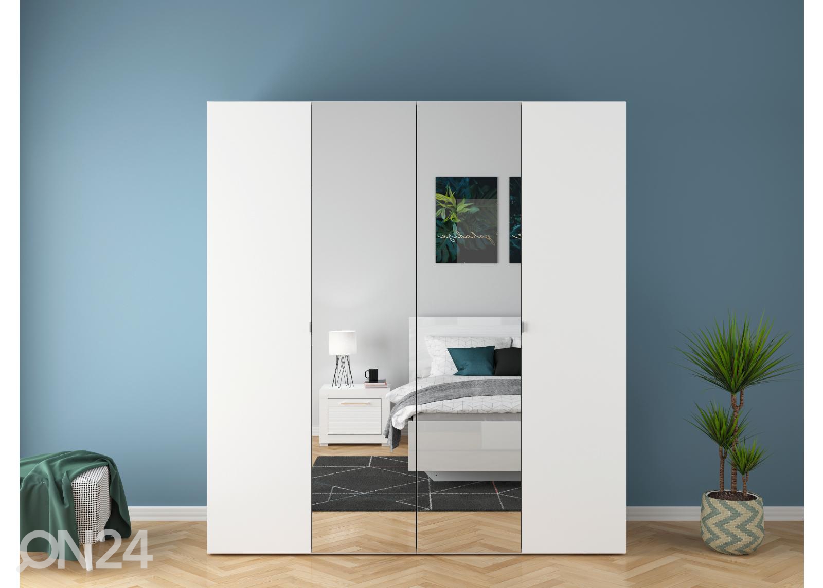 Riidekapp 200 cm BW-461468 - ON24 Home & Living