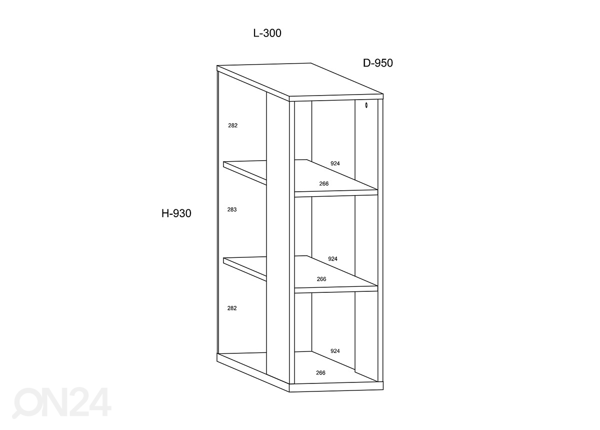 Riiul DK-398823 - ON24 Home & Living