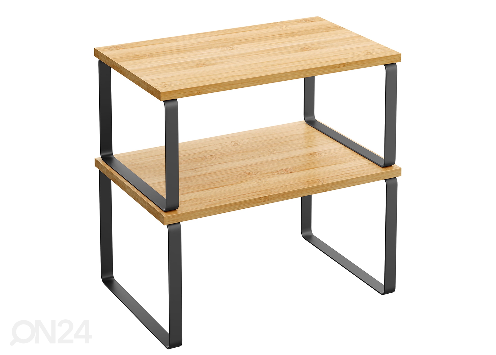 Riiul lauale 2tk, must/tamm AY-485414 - ON24.ee Sisustuskaubamaja