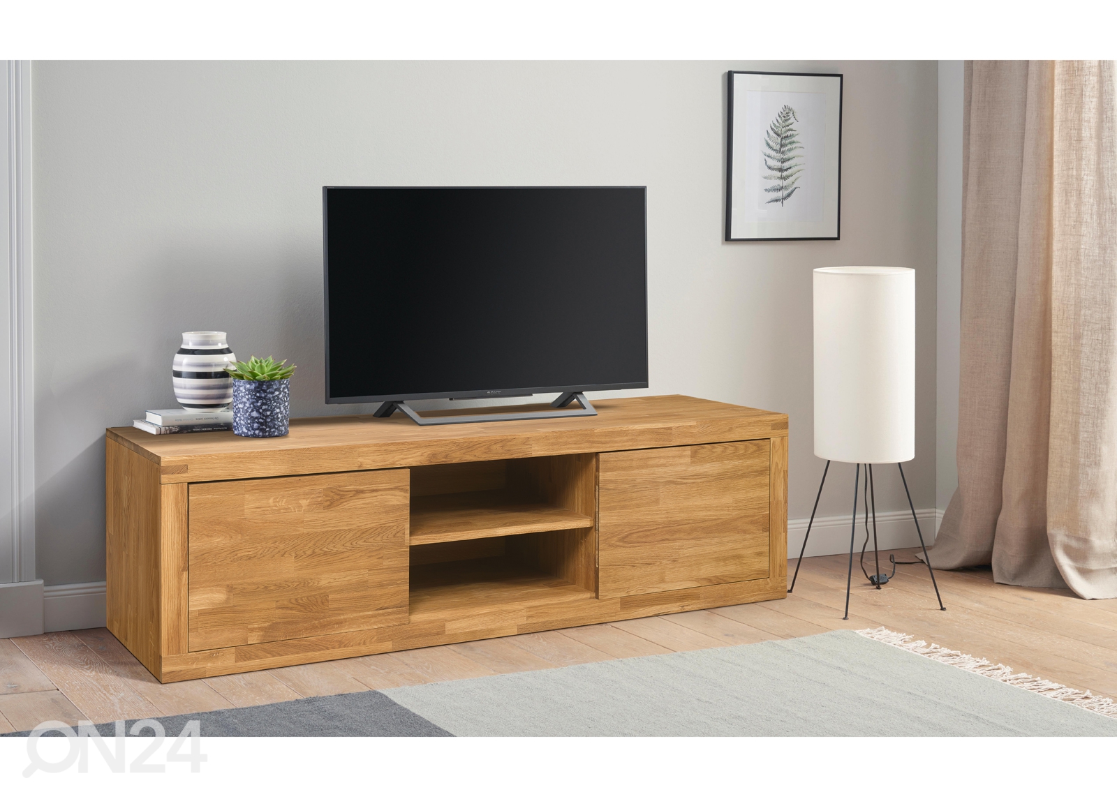 Tammepuidust TV laud Merle 2 EC-387522 - ON24.ee Sisustuskaubamaja