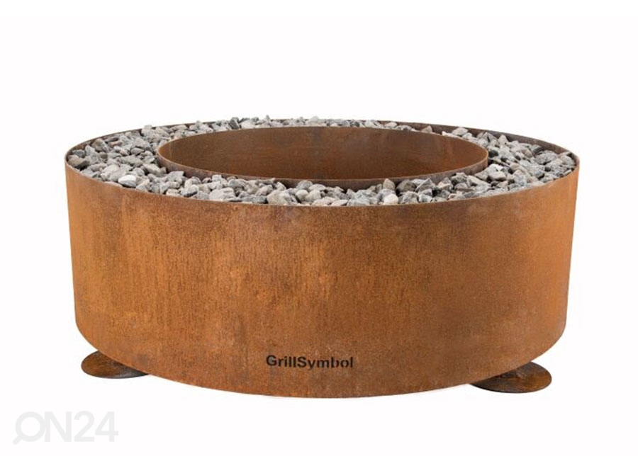 Ulkotulisija Cor-ten terästä GrillSymbol Luna GS-152484 - ON24 Home ...