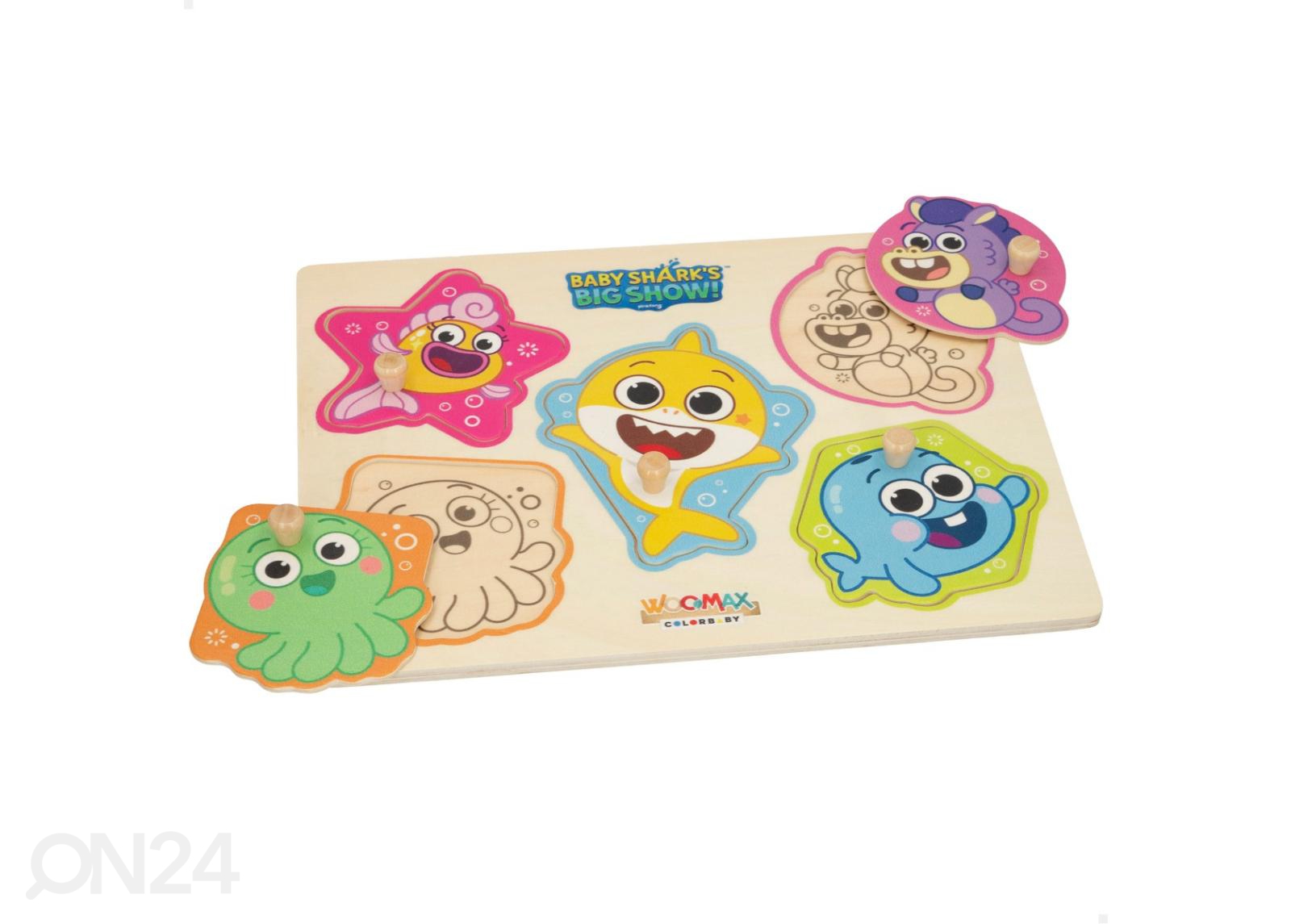 Woomax Puidust pusle Baby Shark UP-451024 - ON24.ee Sisustuskaubamaja